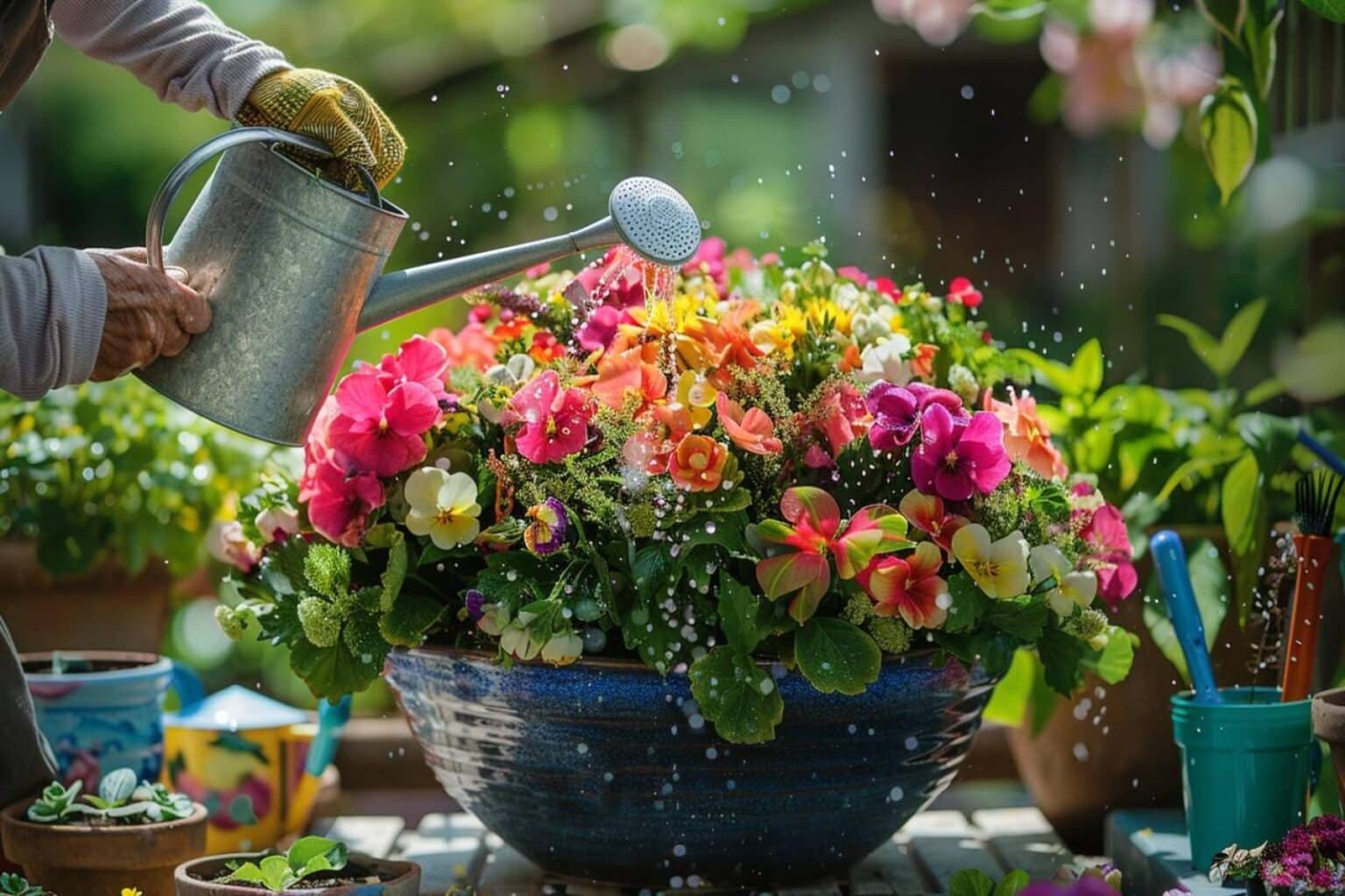 Arrosage parfait : les secrets d'une jardinière épanouie