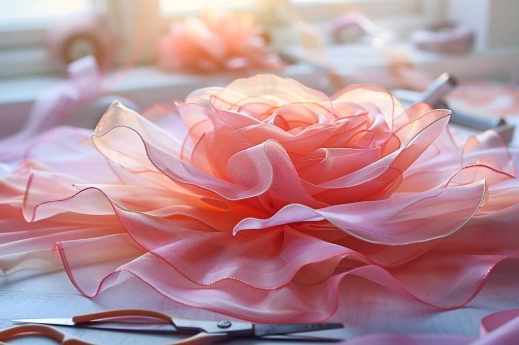 Tutoriel : Créer une superbe fleur en ruban en quelques étapes faciles