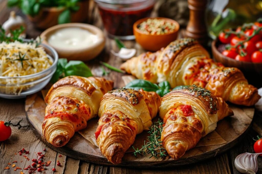 Apéritif irrésistible : Des croissants à la pizza en un clin d'œil