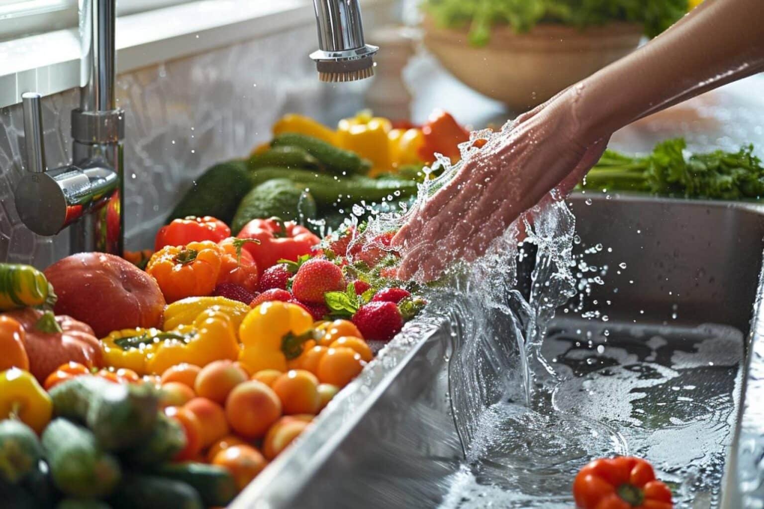 Lavage des Fruits et Légumes : Propre, Mais Suffisant Contre les ...