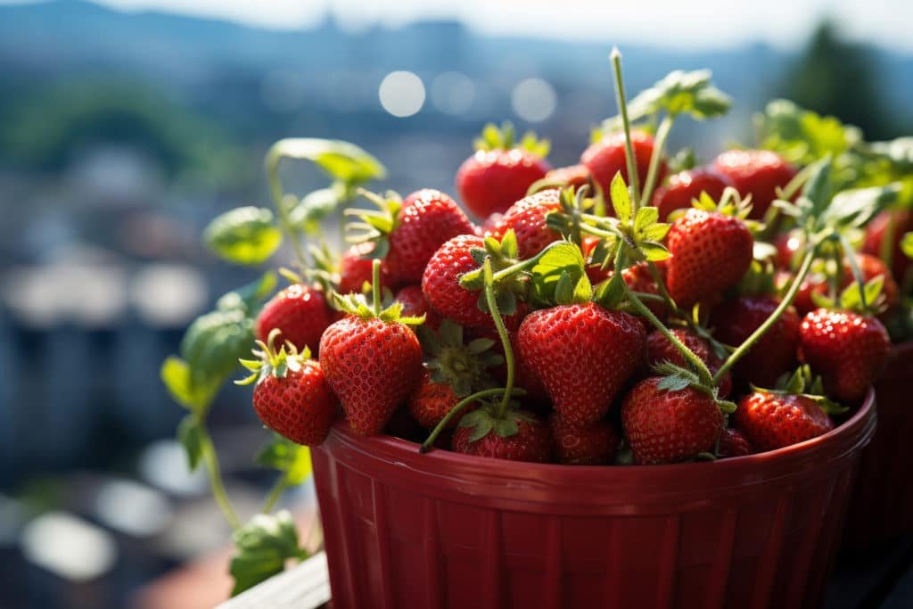 Les conseils pour réussir la culture de fraises en pots sur un balcon ...